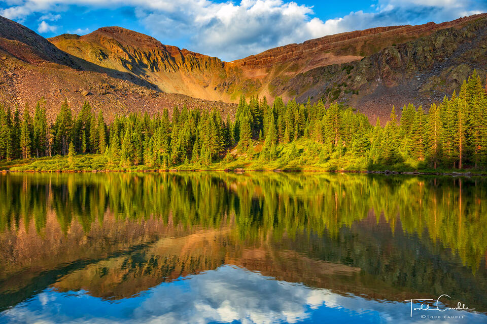 Reflection in Lamphier Lake | Fossil Ridge Wilderness, Colorado ...