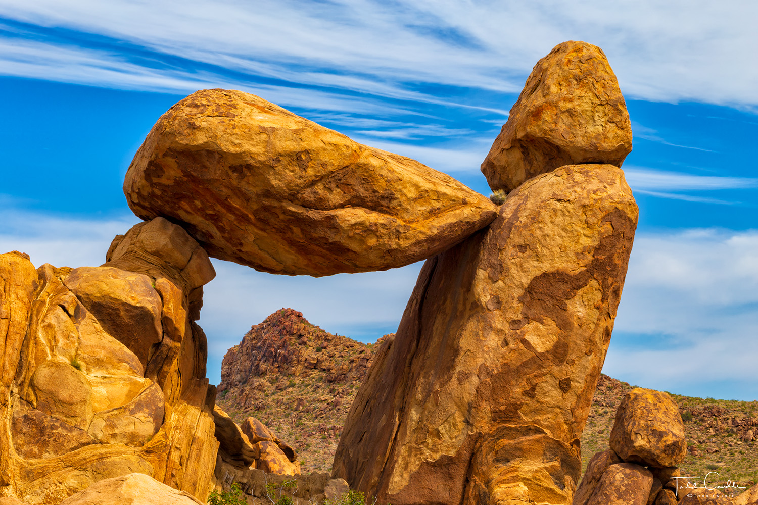 Balanced Rock Blue Sky | Big Bend National Park, Texas | Skyline Press