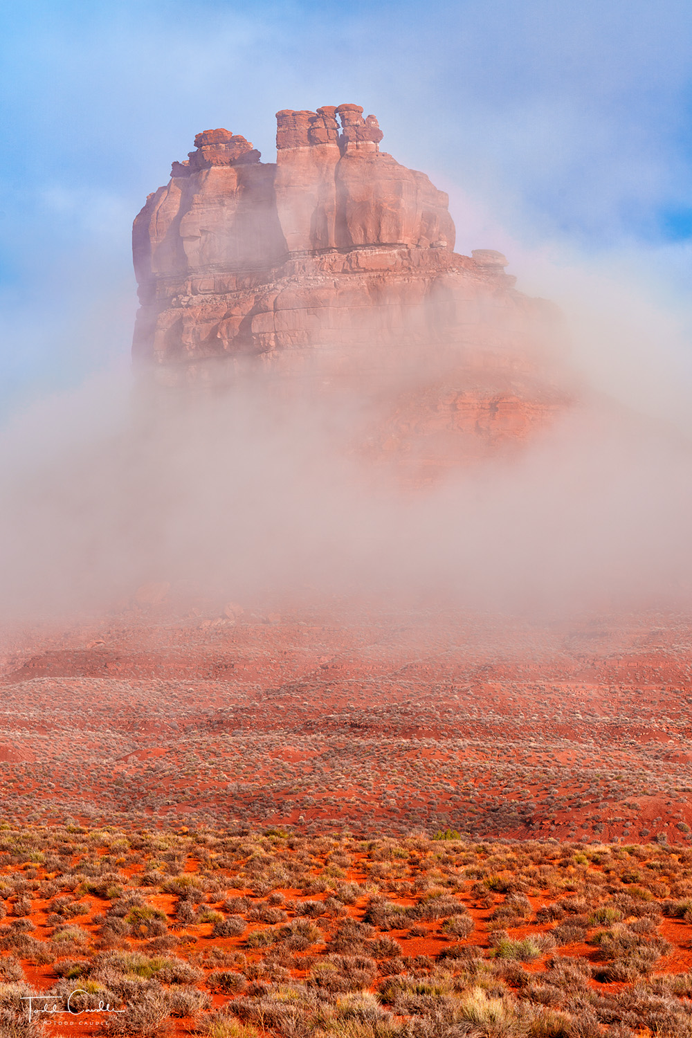 Tower & Fog | Valley of the Gods, Utah | Skyline Press